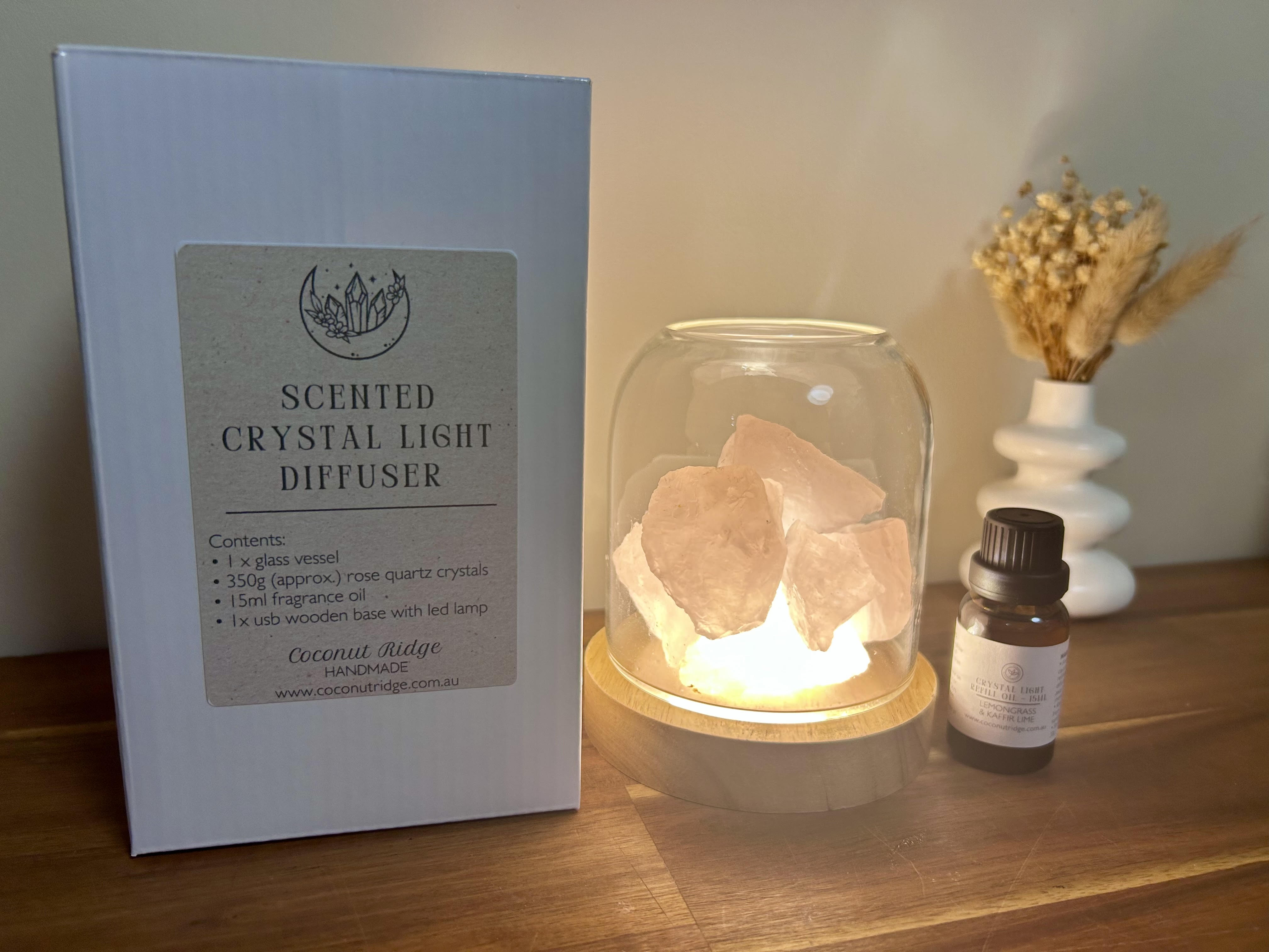 Crystal Light Diffusers – Coconut Ridge Handmade
